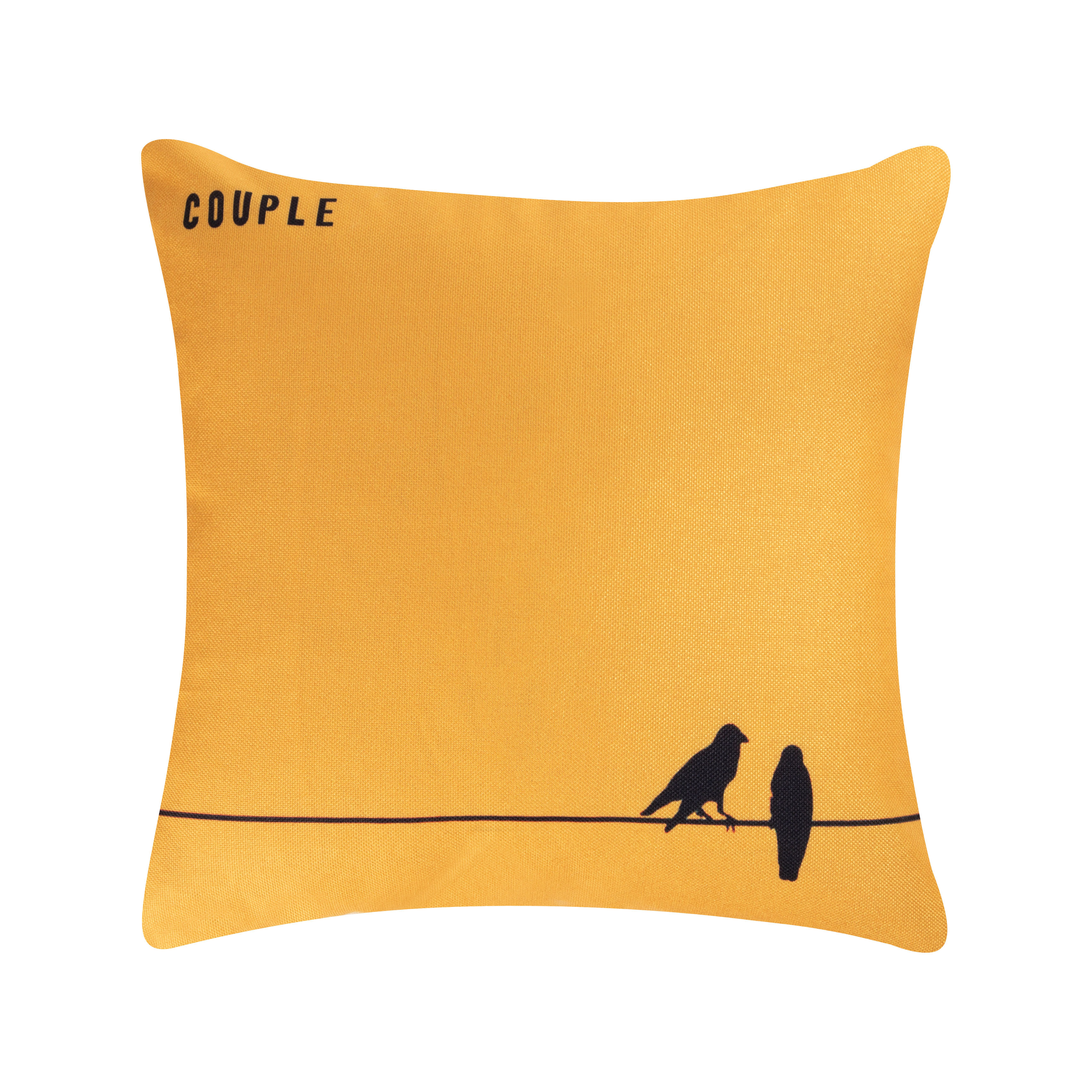 Bene Boutique Couple Square Pillow Cover | Wayfair