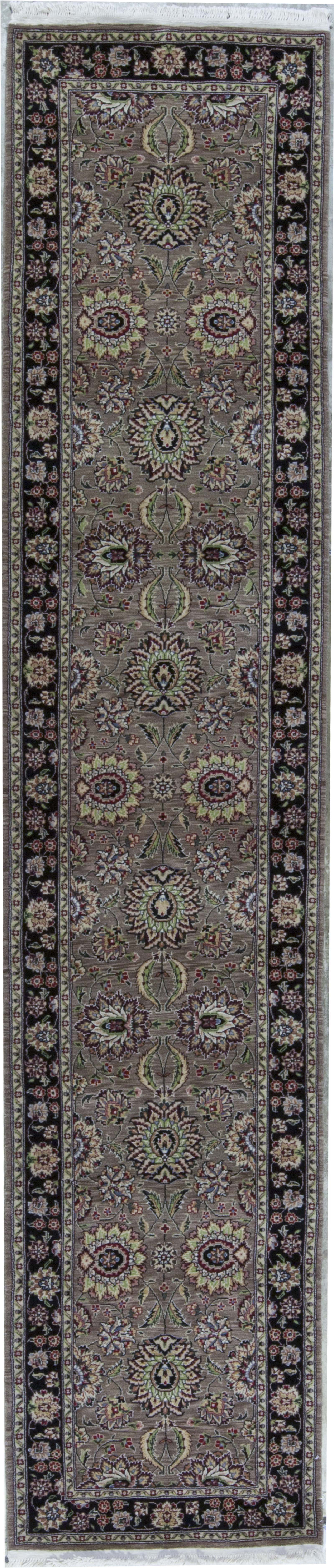 Bokara Rug Co., Inc. Hand-Knotted High-Quality Camel and Black Runner ...