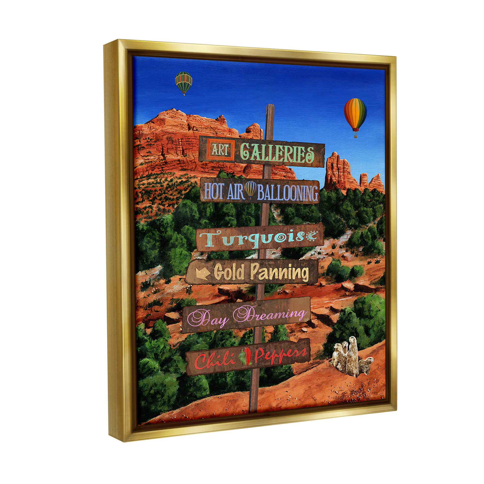 Latitude Run® " Desert Activities Sign Floater Frame " by Gail Fraser ...