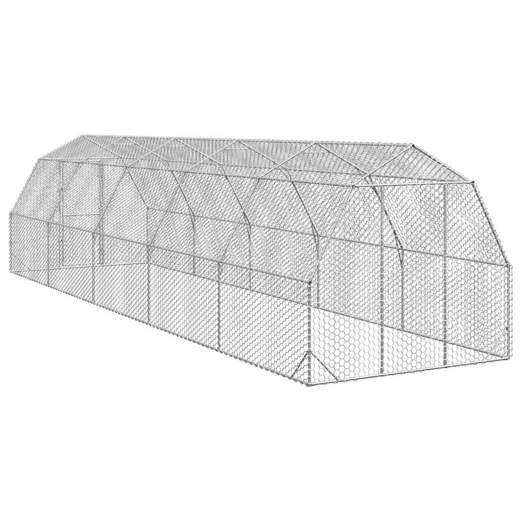 17 Stories Chicken Run Galvanized Steel Large Chicken Run Rectangular ...