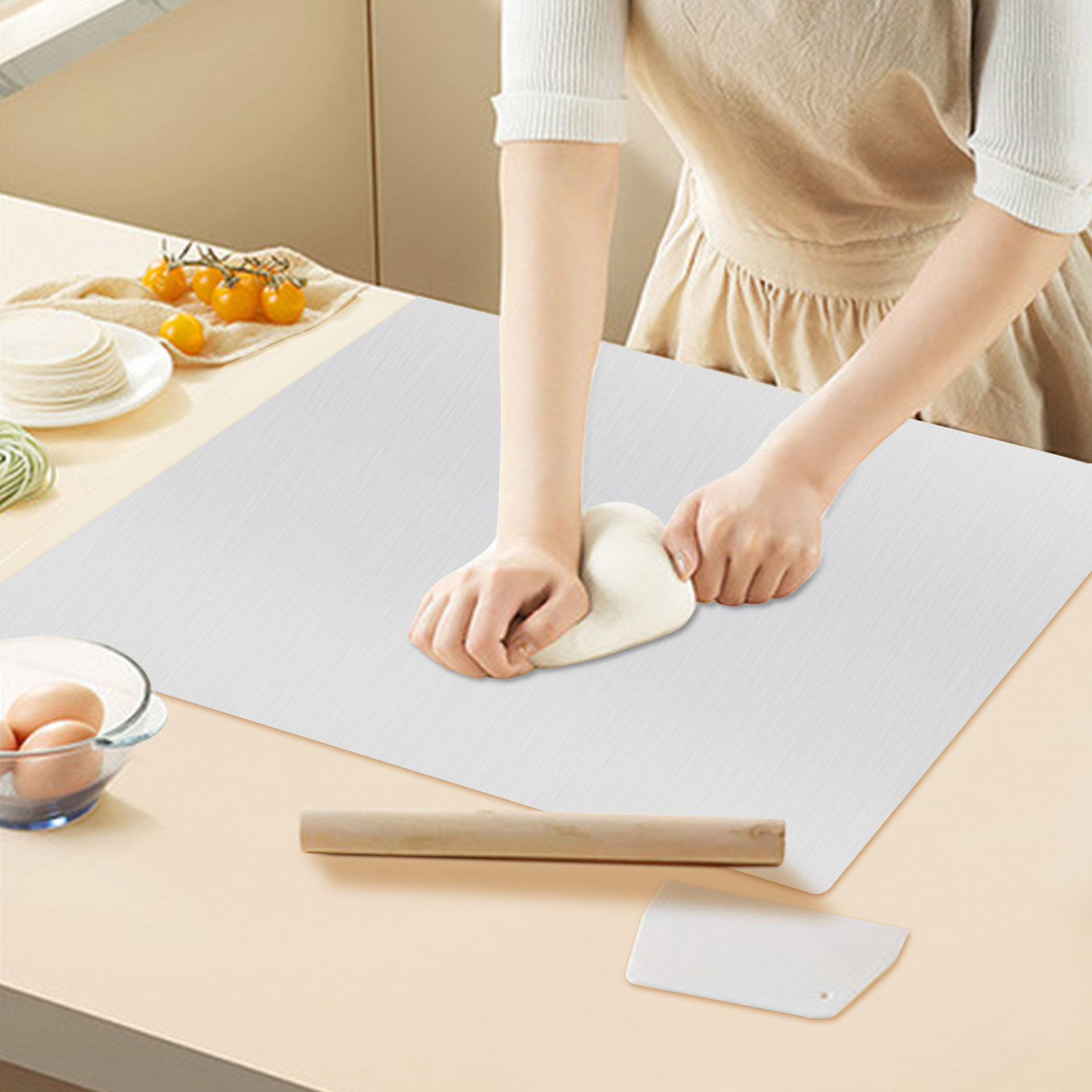 YYBUSHER Stainless Steel Cutting Chopping Boards Cooking Board ...