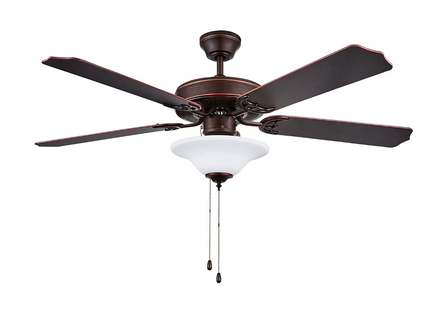 Luminance Brands 52" 4 - Blade Standard Ceiling Fan with Pull Chain and ...