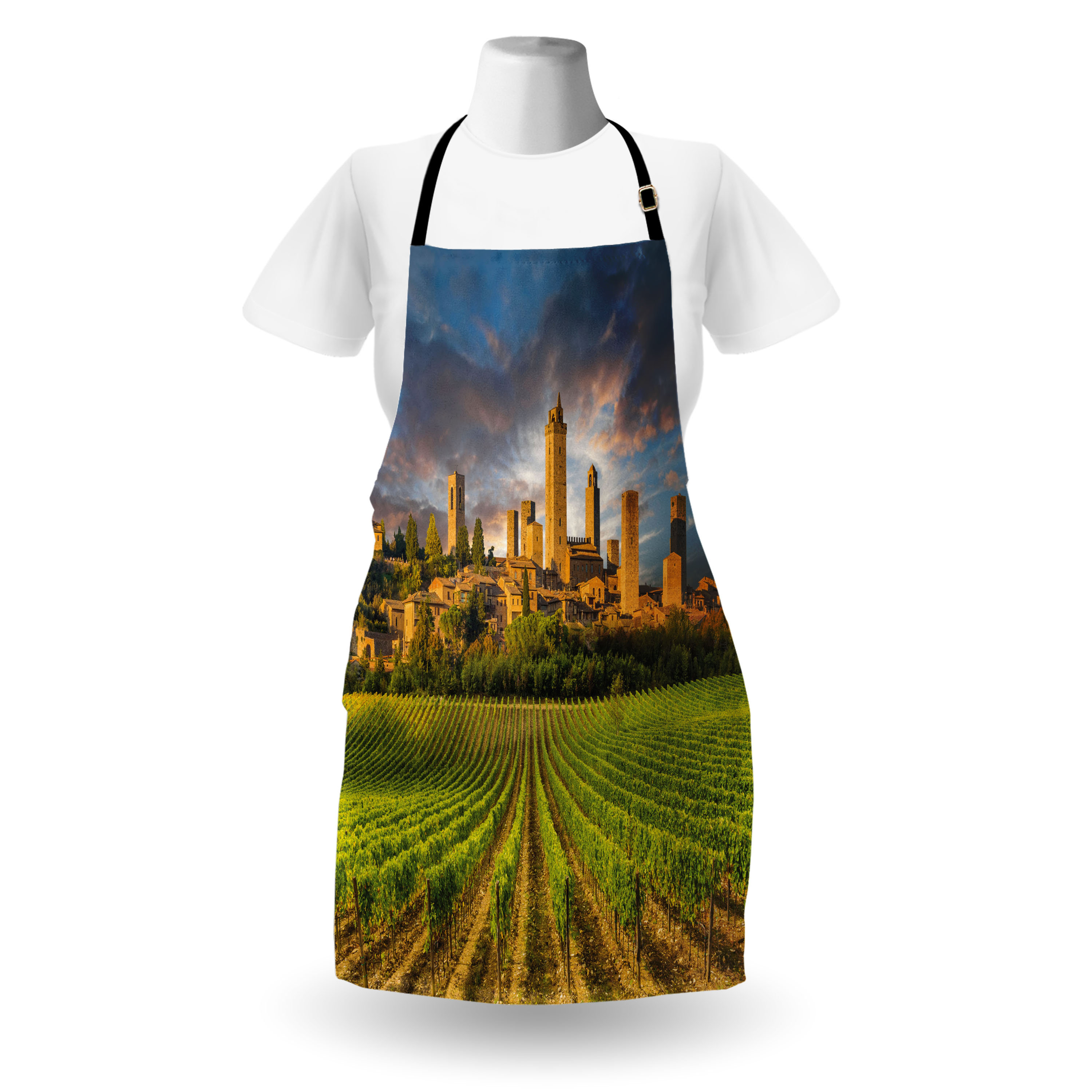 East Urban Home Italy Apron, Cooking Gardening, Adult Size, Green ...