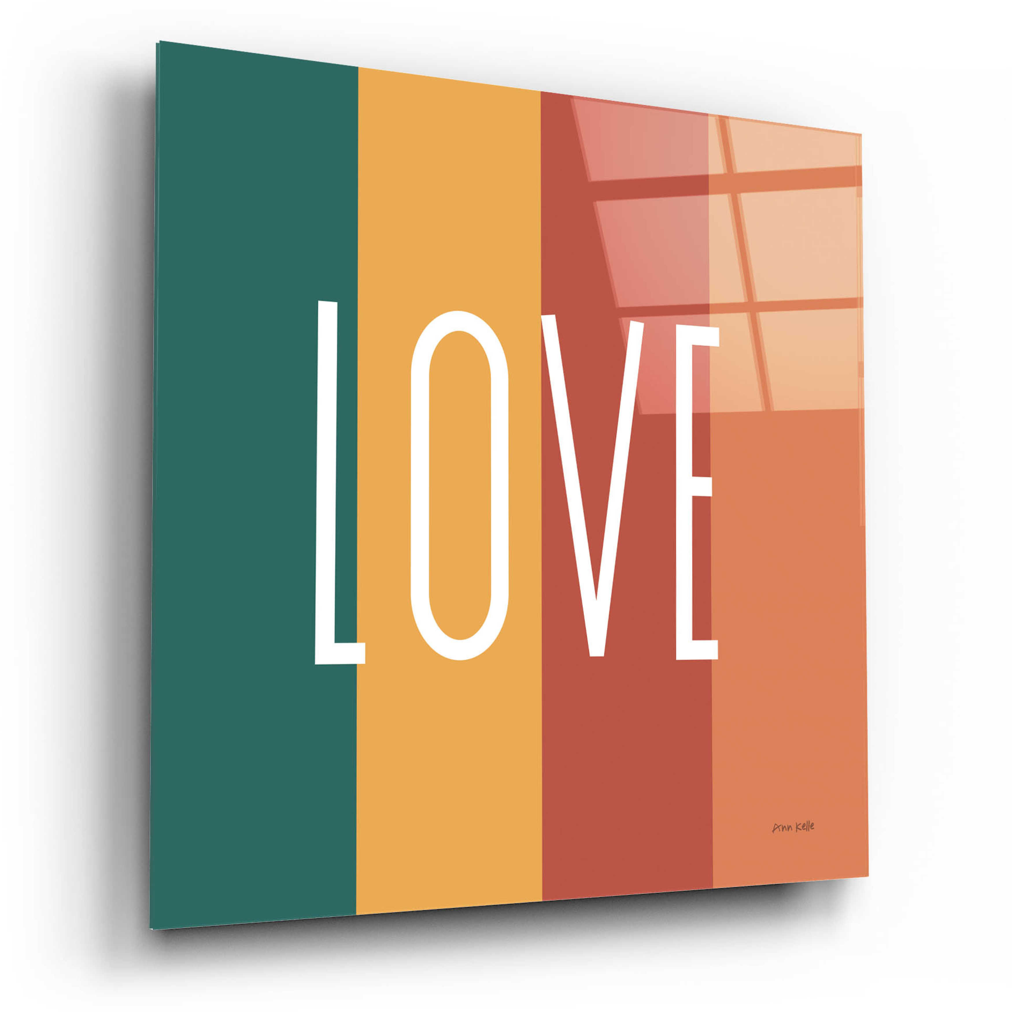 Ebern Designs ''Love Rainbow Retro'' By Ann Kelle Designs, Acrylic ...