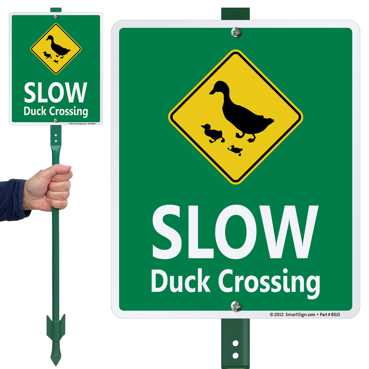 SmartSign Slow - Duck Crossing Sign and Stake Kit - Wayfair Canada