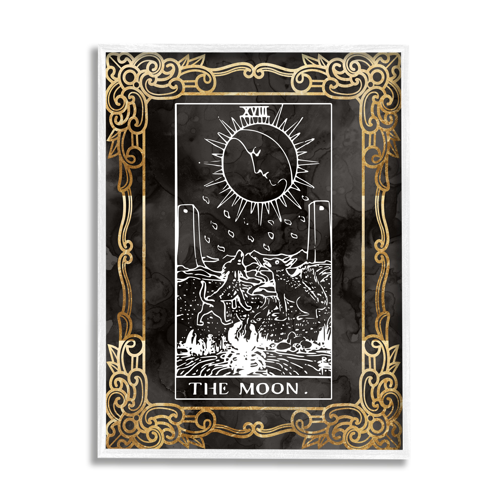 Stupell Industries Patterned Moon Tarot by Lil' Rue | Wayfair