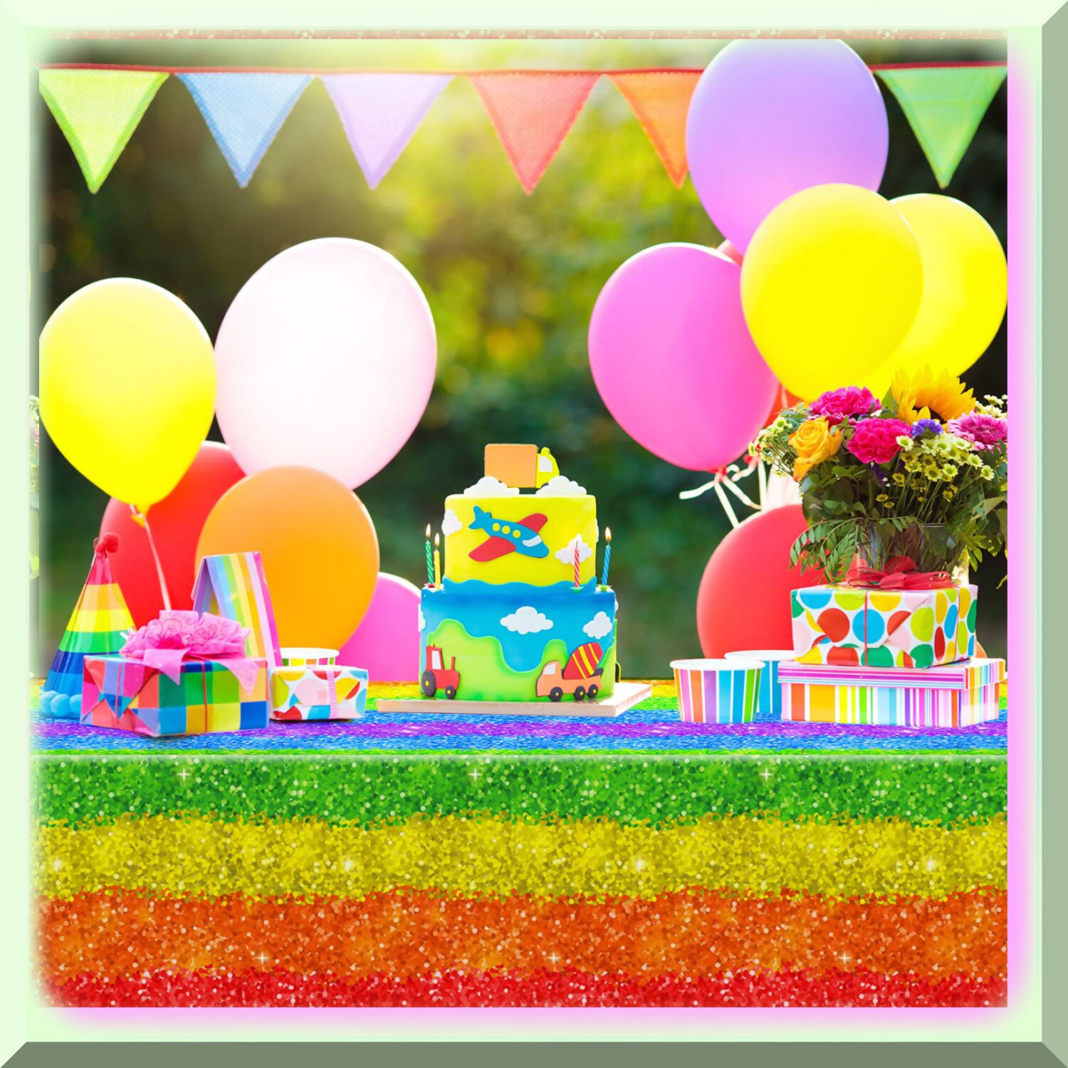 BRBCA Tangerine Dreams Baby Shower Pennant Banner | Wayfair