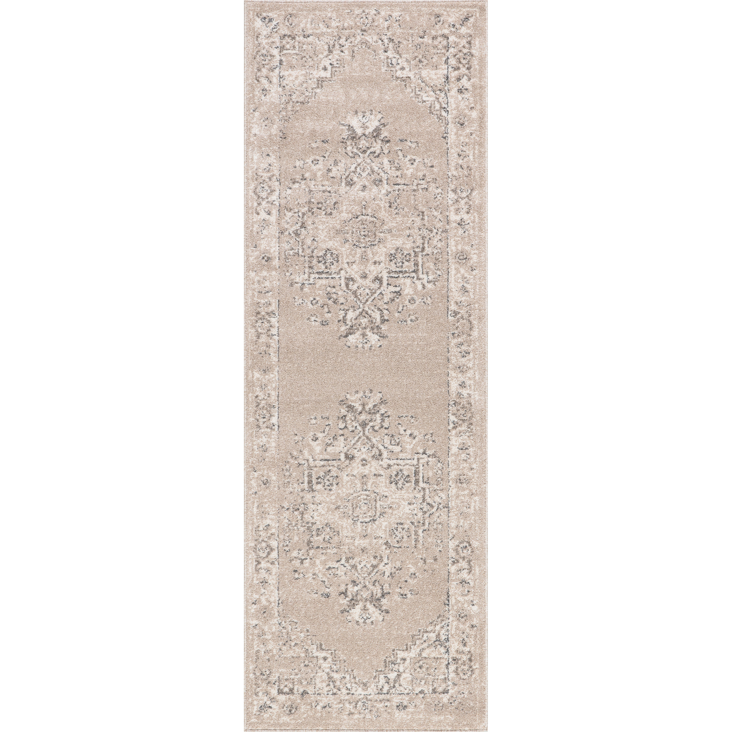 Canora Grey Gena Distressed Transitional Medallion Area Rug | Wayfair