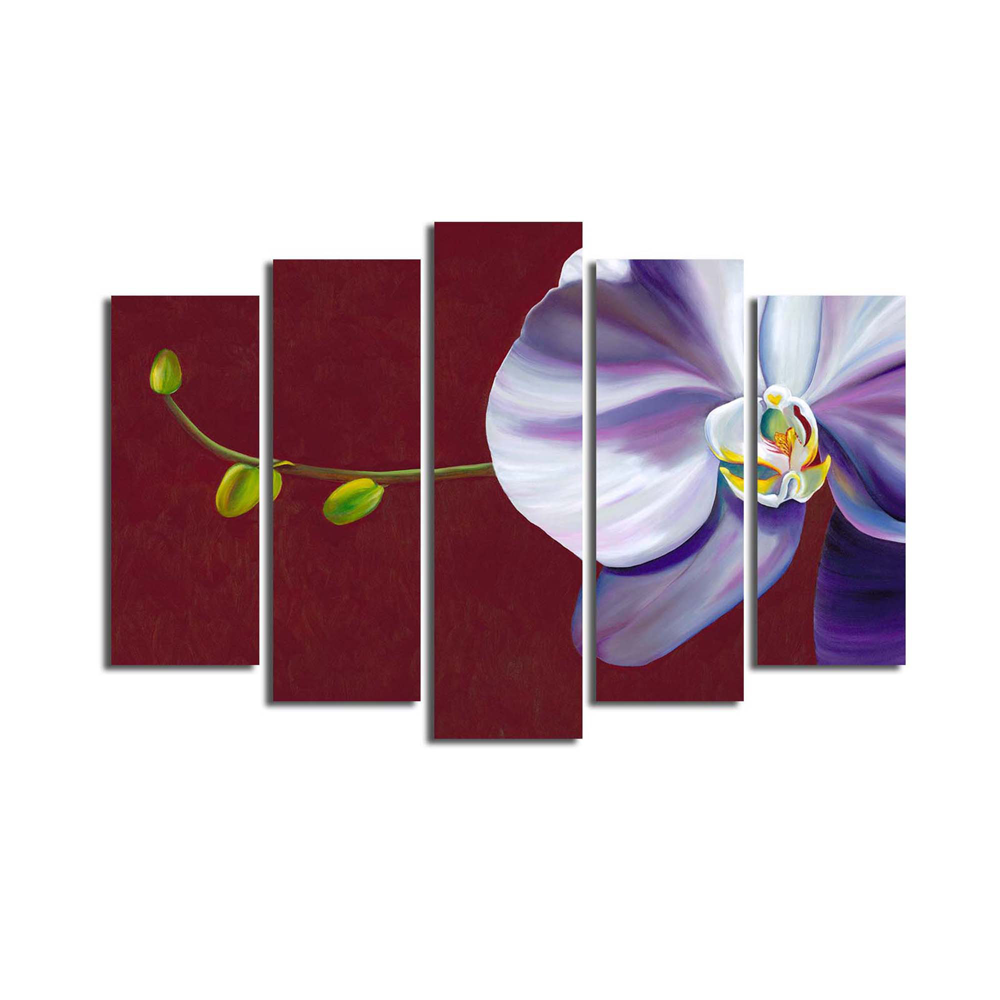 East Urban Home 5 Piece Wrapped Canvas Painting Set | Wayfair