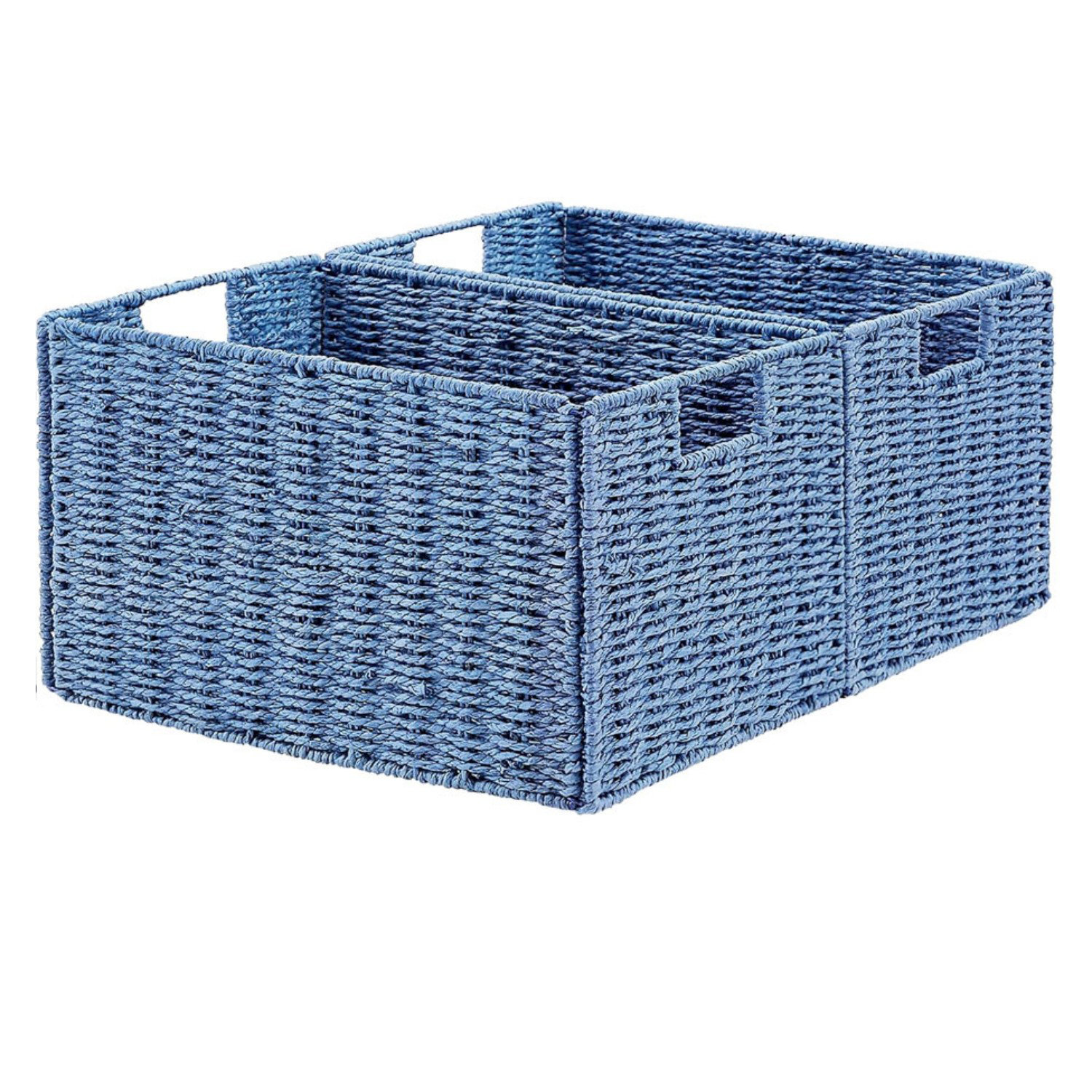 AKLOV Wicker Storage Basket, Set of 2 | Wayfair