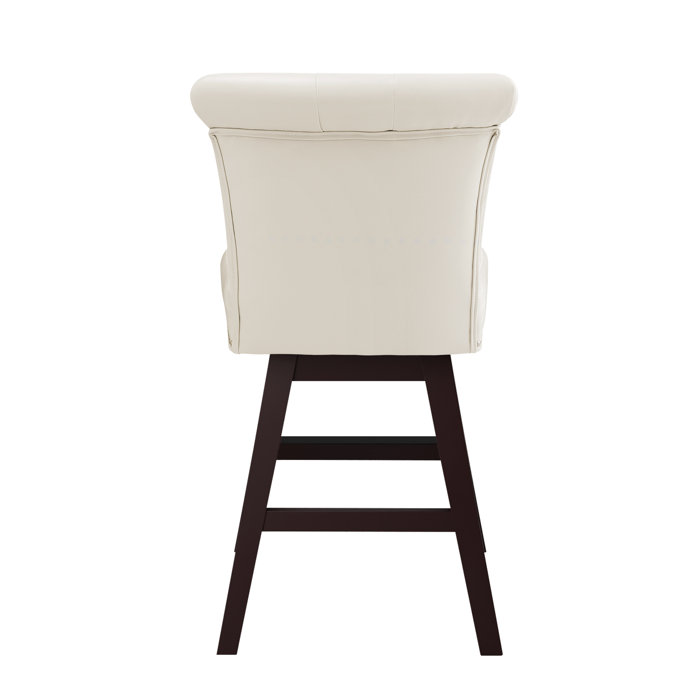 Lark Manor Aquetzalli Swivel Upholstered 25.8'' Counter Stool with ...
