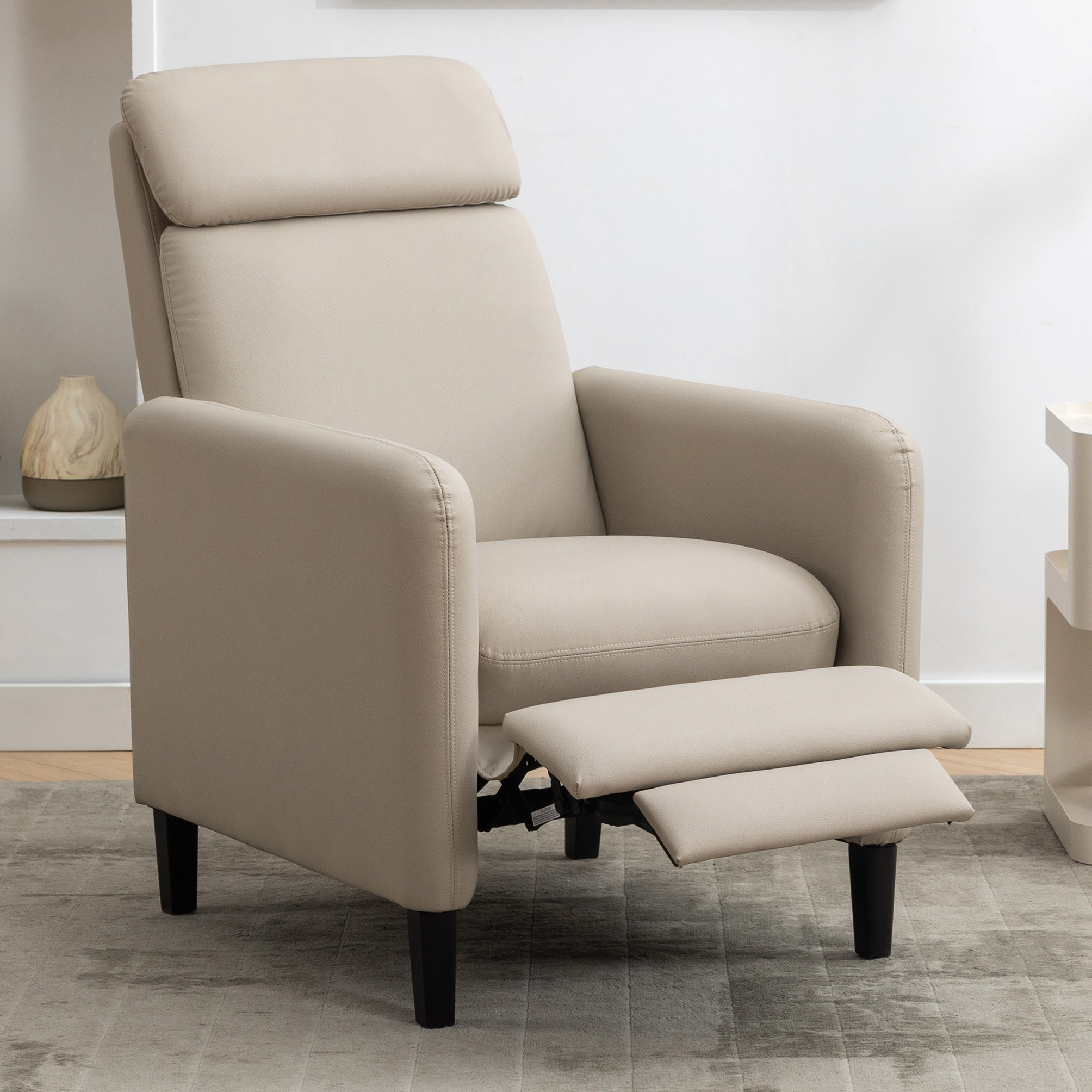 Ebern Designs Fauteuil inclinable en similicuir Fontella - Wayfair Canada