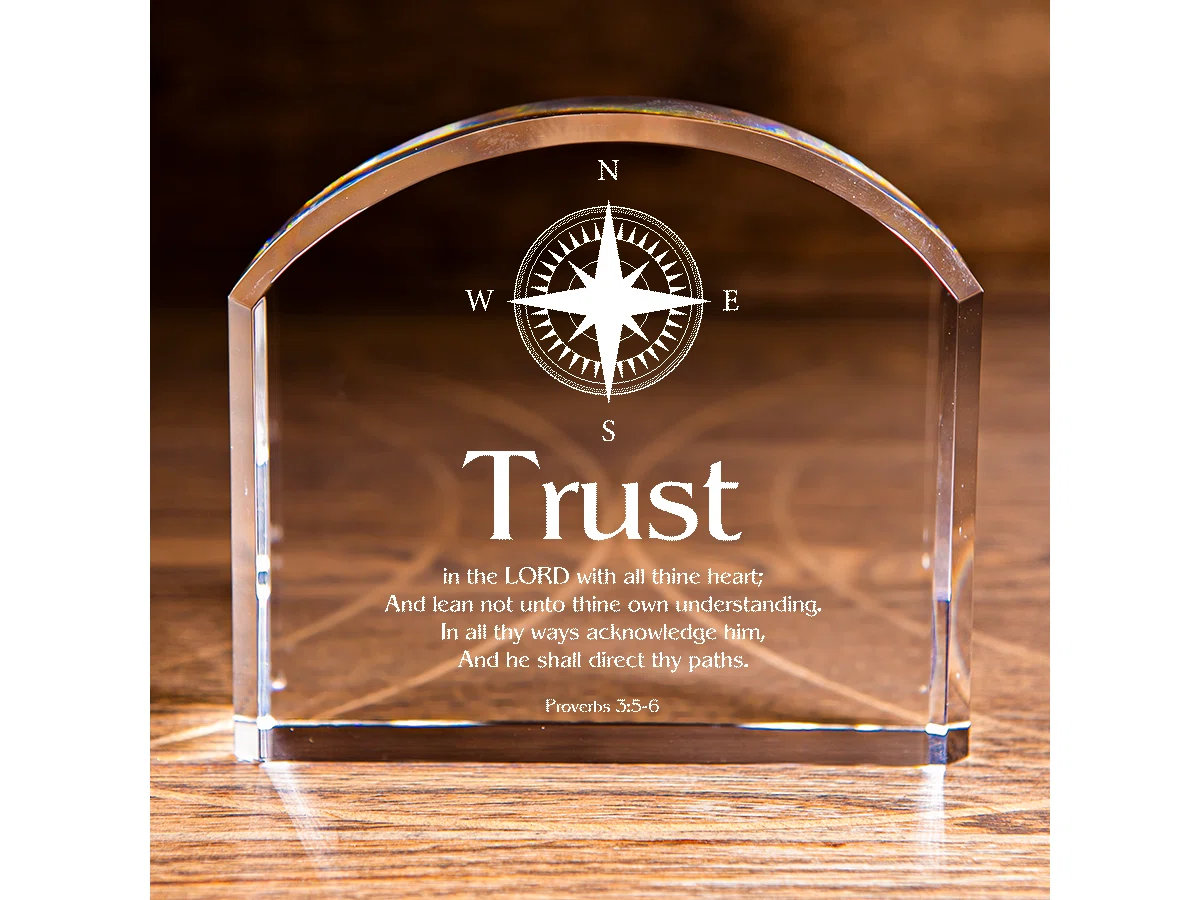 Trinx Jesli Proverbs 3:5-6 Trust in the Lord Direct Your Steps Arch Top ...