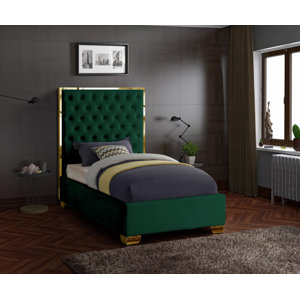 Everly Quinn Spadaro Upholstered Platform Bed & Reviews | Wayfair