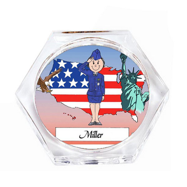 Printed Perfection Personalized US Air Force - Female Drink Coaster ...