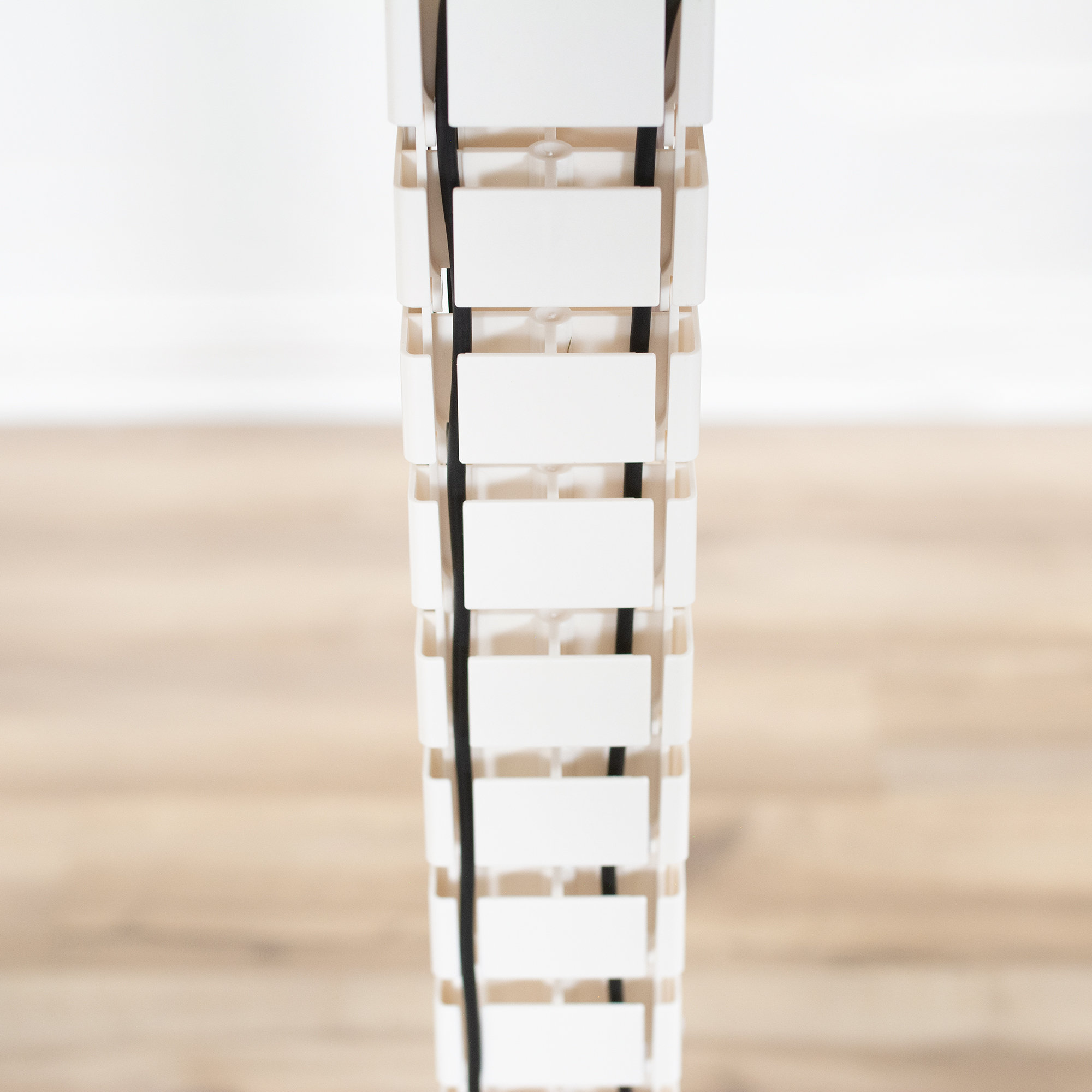 Vivo Inbox Zero White Vertebrae Cable Management Kit, Standing Desk ...