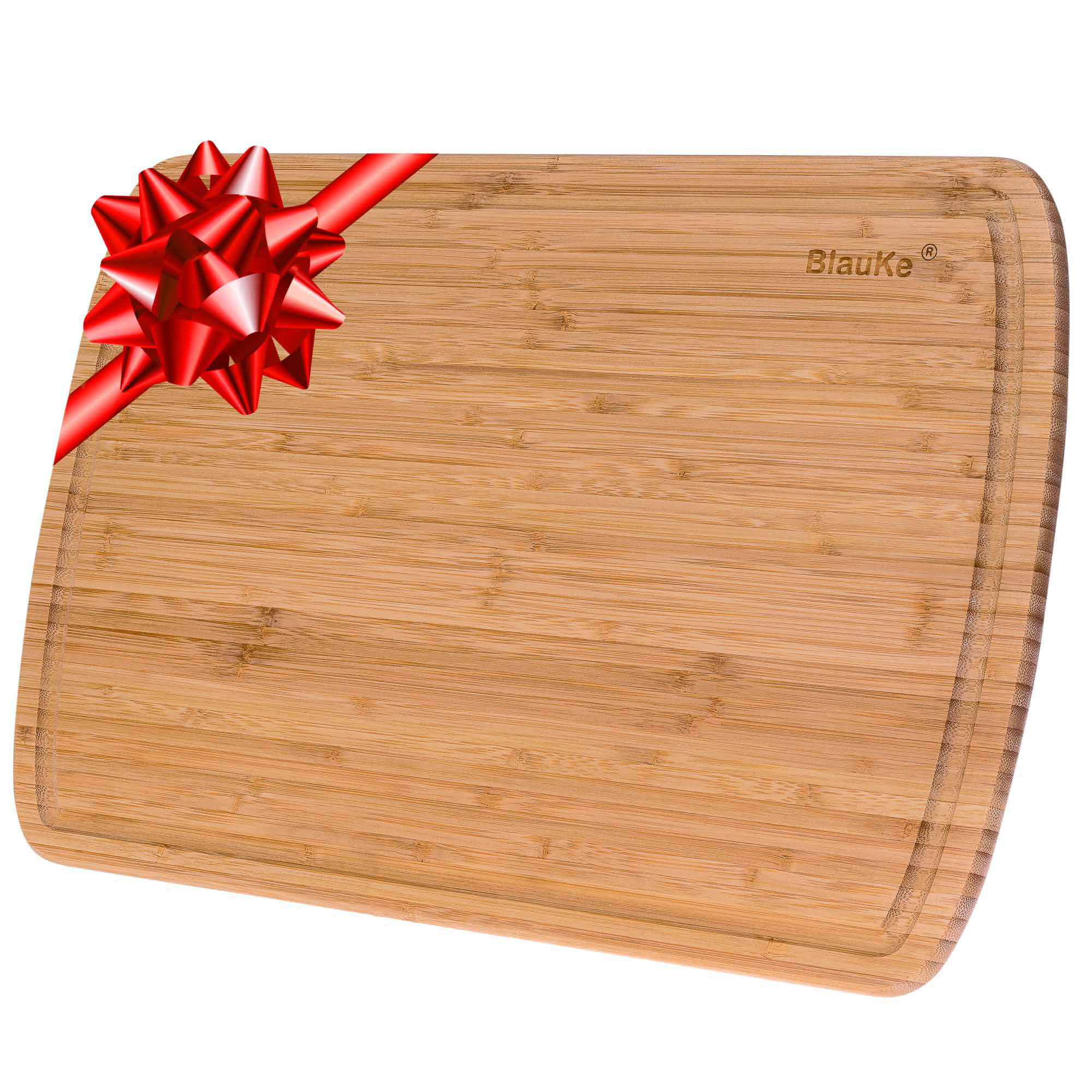 BlauKe Extra Large Wood Cutting Board 18x12 inch - Butcher Block with ...