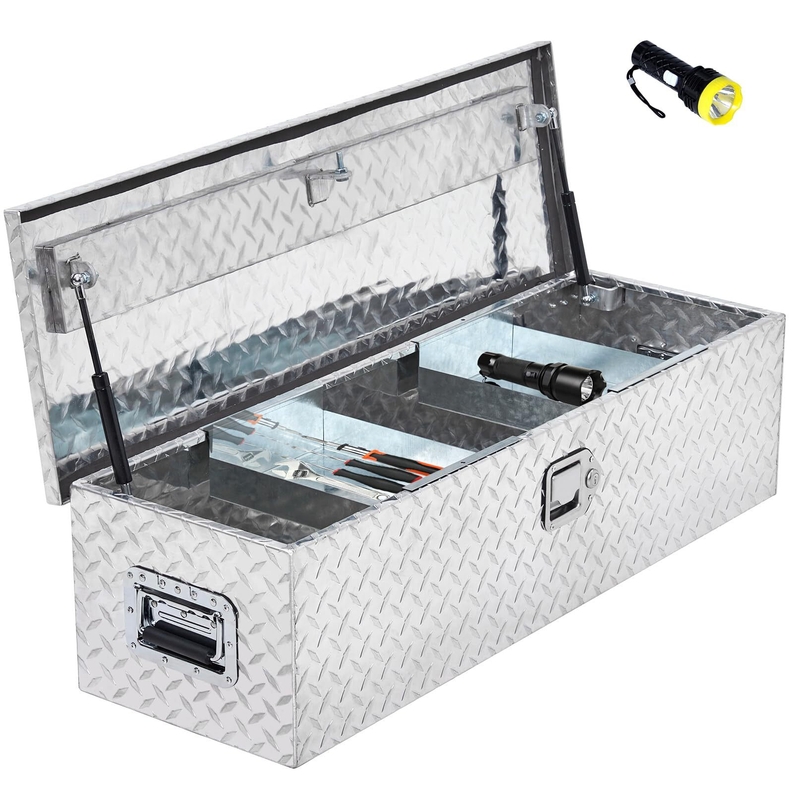 WFX Utility™ Truck Bed Tool Box Heavy Duty Aluminum With Sliding Shelf ...