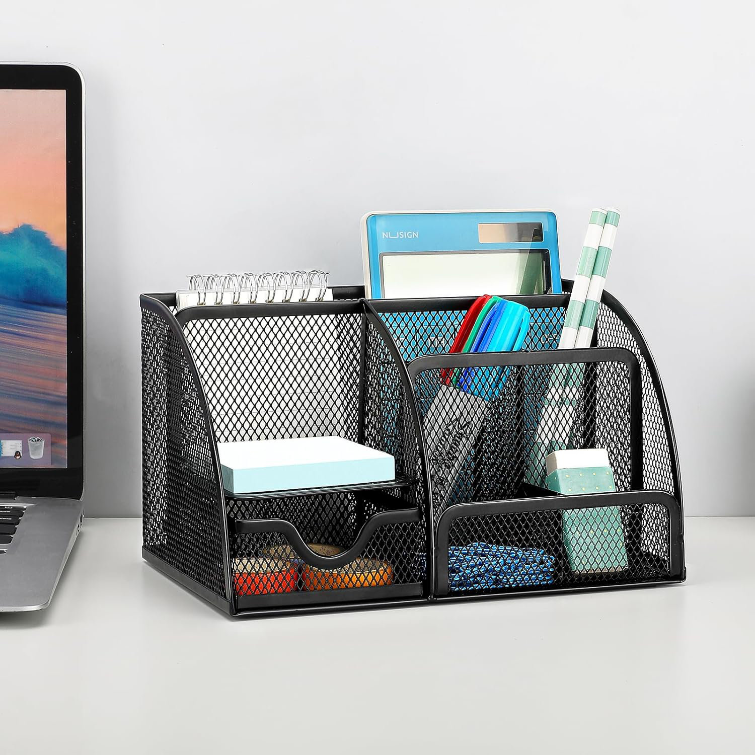 Inbox Zero Office Desk Organizer, Pen Holder & Organizer For 6 ...