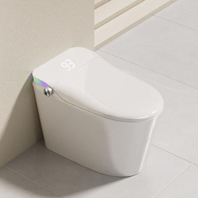 BCAN Smart Toilet With Tankless Bidet Wash, Auto-open Lid/seat, 1.28 ...