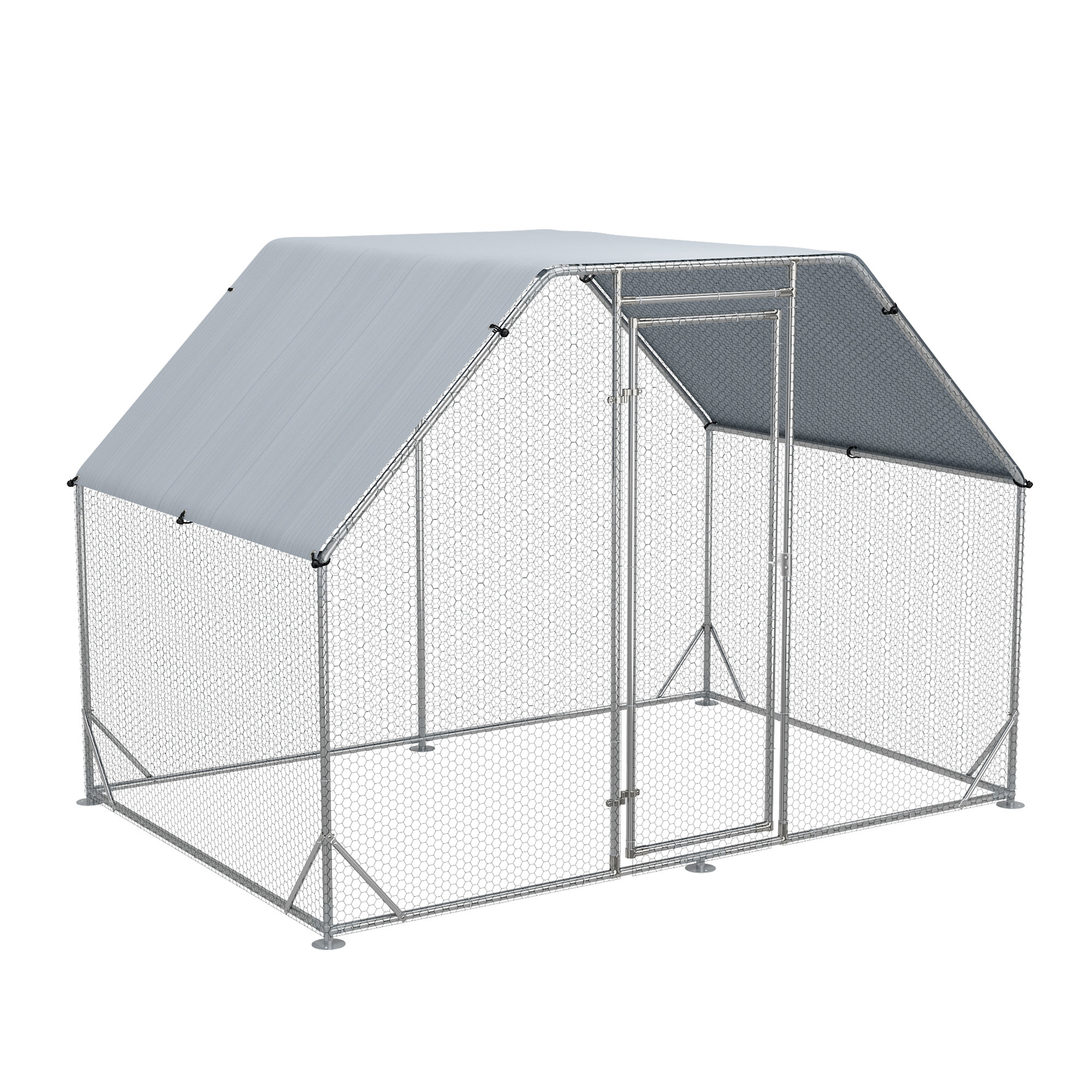 Tucker Murphy Pet™ Demetrios Walk In Chicken Run with Wire Mesh | Wayfair
