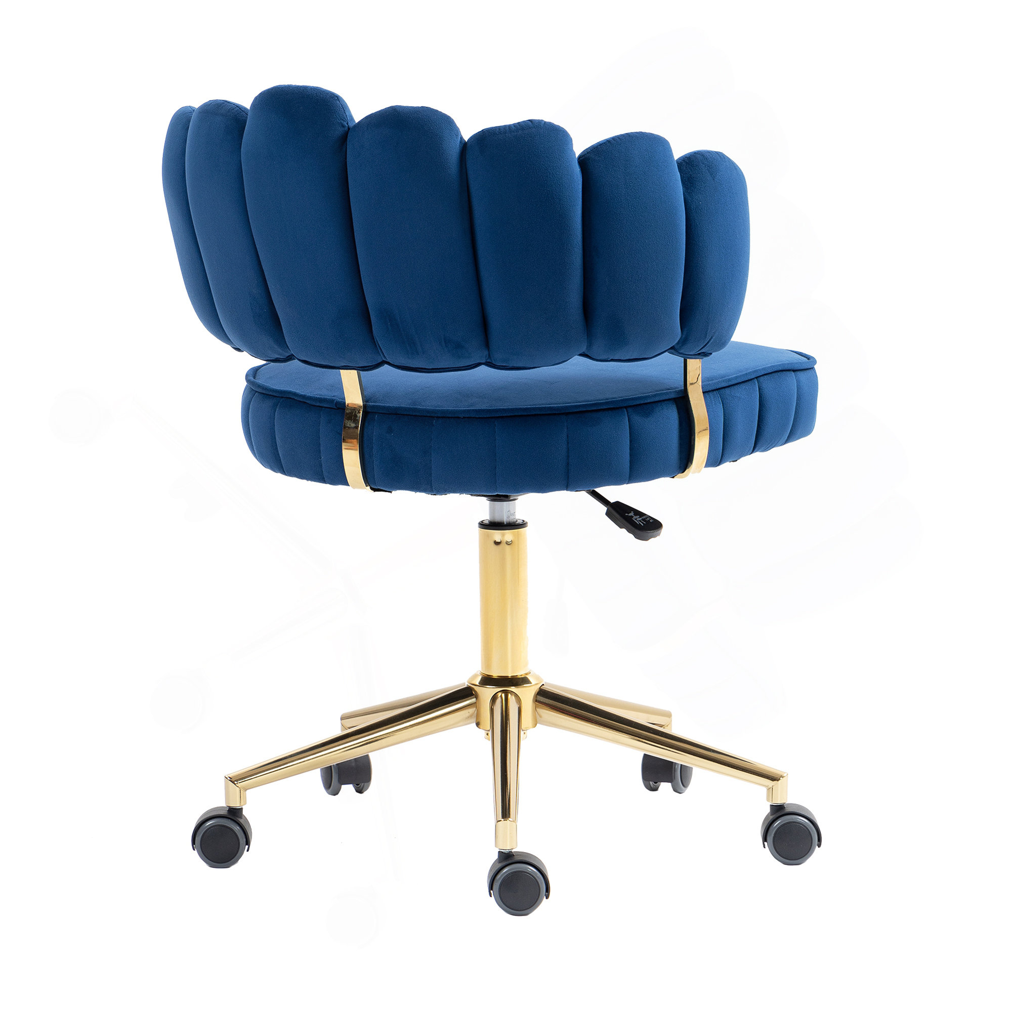Everly Quinn Velvet Home Office Desk Chair, Modern Cute Computer Chair ...