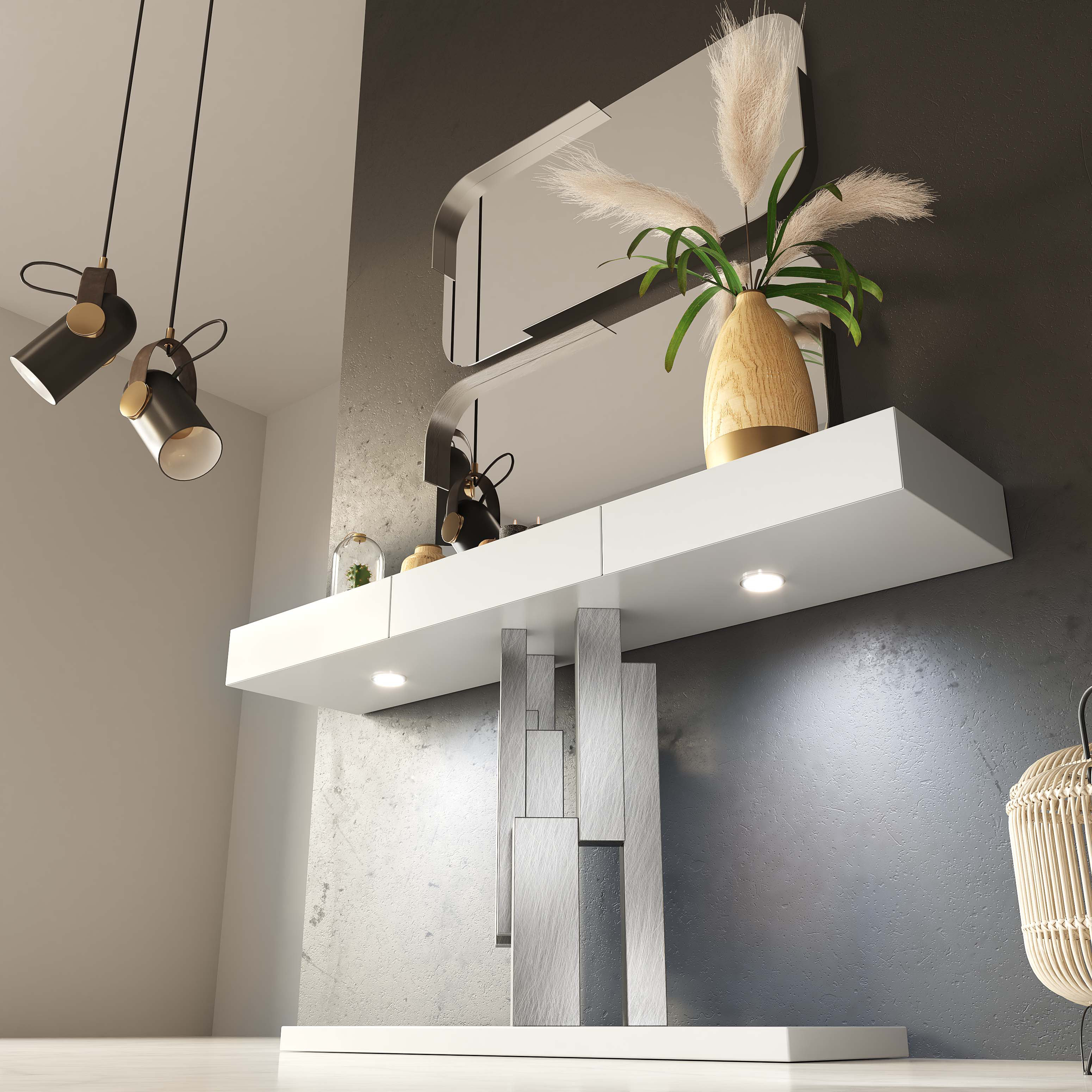 Hispania Home Imperium Console With Mirror R21-100 | Wayfair