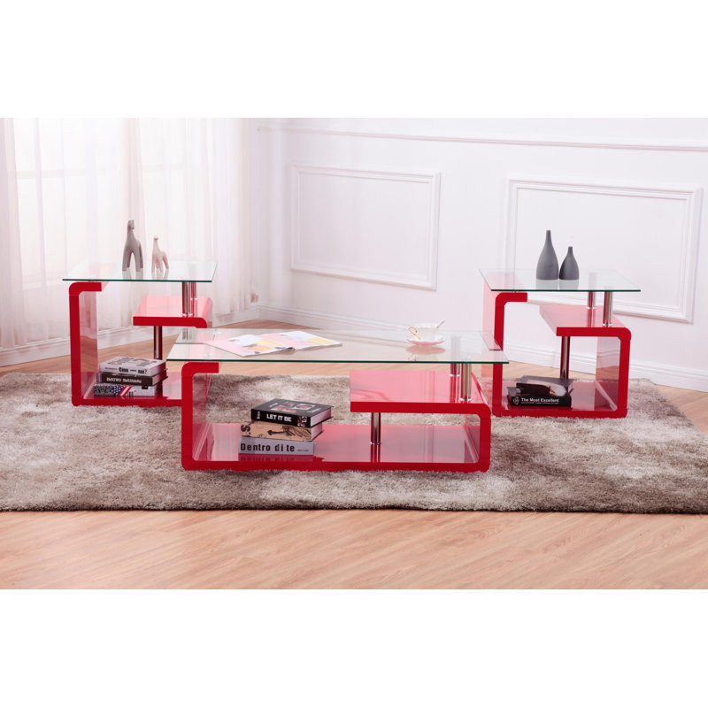 Wrought Studio™ Red End Table | Wayfair