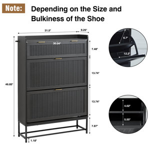 Rosdorf Park 20 Pair Shoe Storage & Reviews | Wayfair