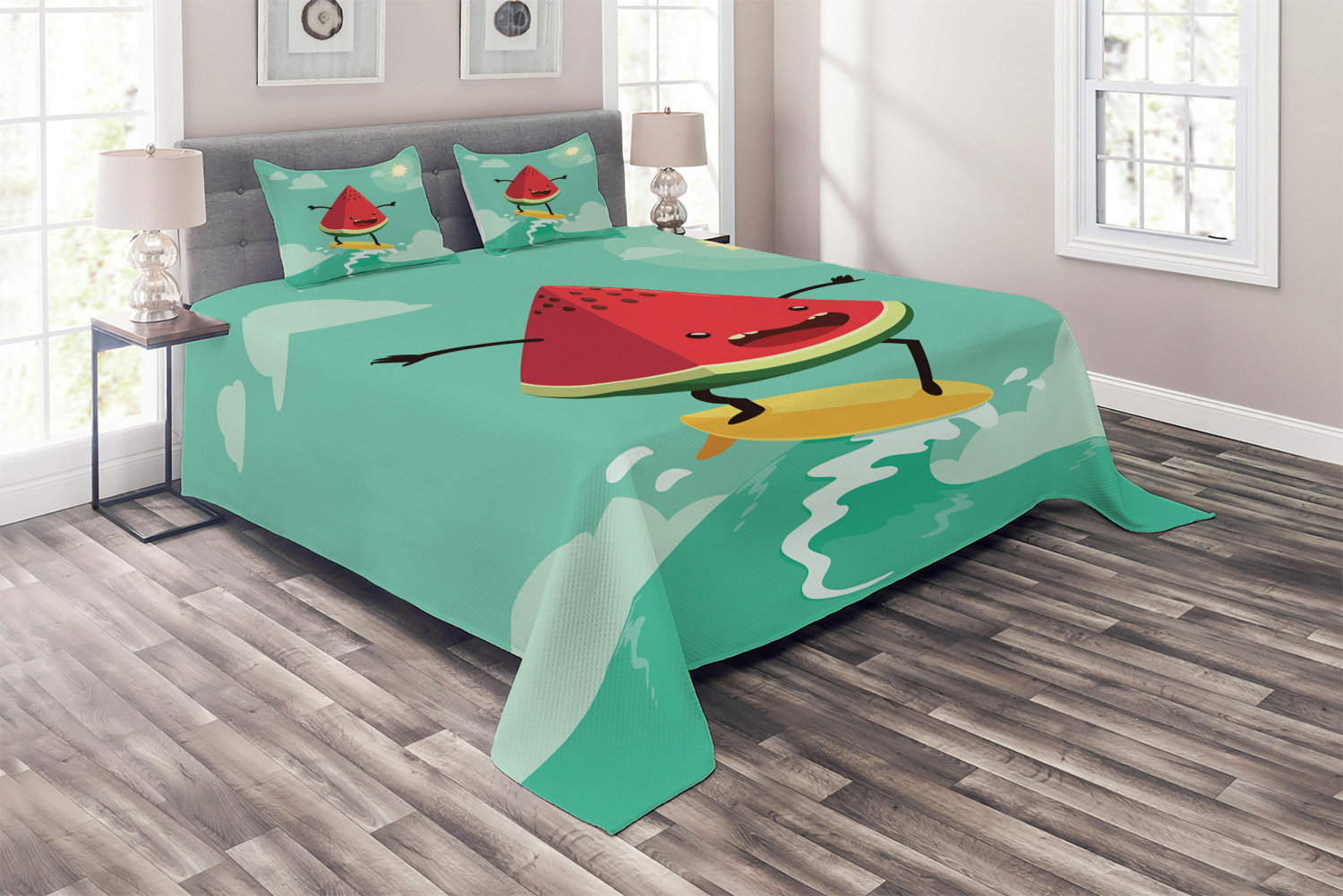 Ambesonne Surf Coverlet Set | Wayfair