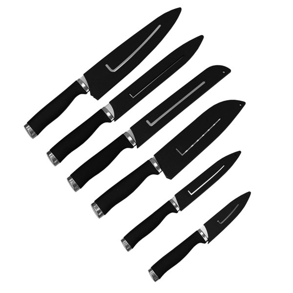 Home Basics 12 Piece High Carbon Stainless Steel Assorted Knife Set ...