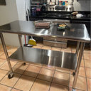 Rebrilliant Metal Prep Table & Reviews | Wayfair