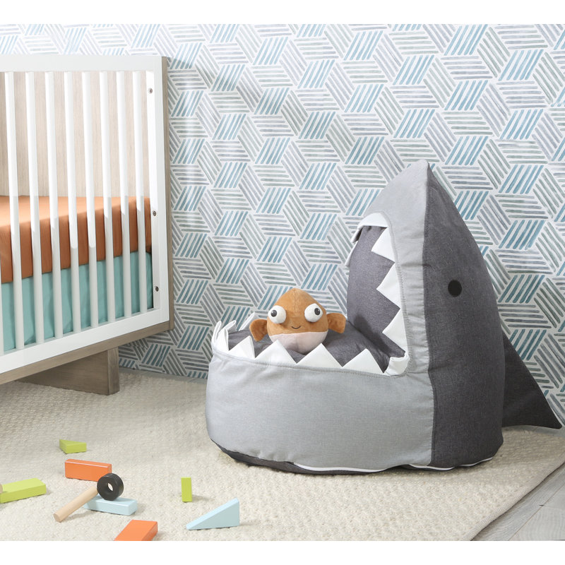 Second Story Home Sharky the Shark Kids Small Bean Bag Chair & Reviews ...
