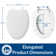 Bemis 1500EC Toilet Seat with Easy Clean & Change Hinges, Durable Wood ...