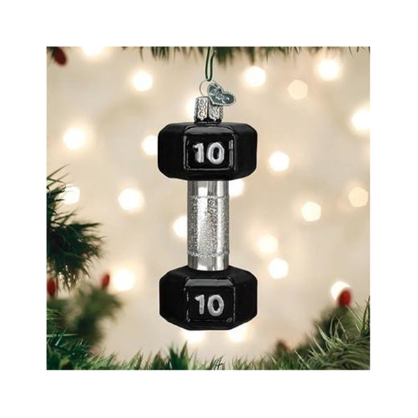 Old World Christmas Dumbbell Hanging Figurine Ornament | Wayfair