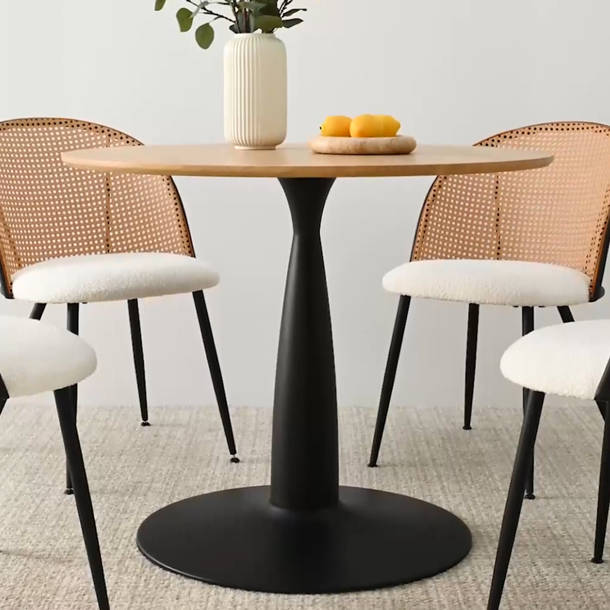 Three Posts™ Fortville Round Dining Table & Reviews | Wayfair