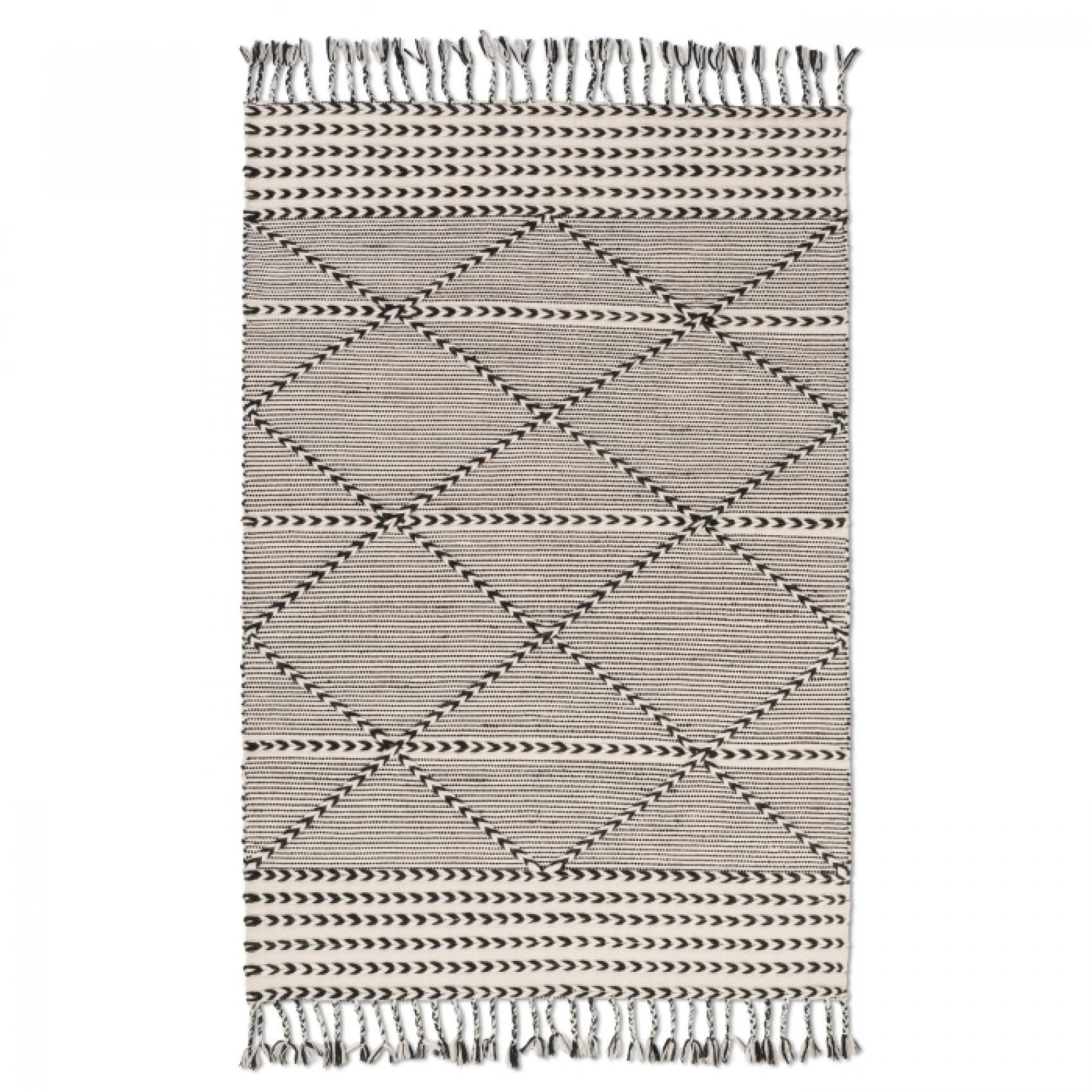 Foundry Select Tapis noir et ivoire Ezra - Wayfair Canada