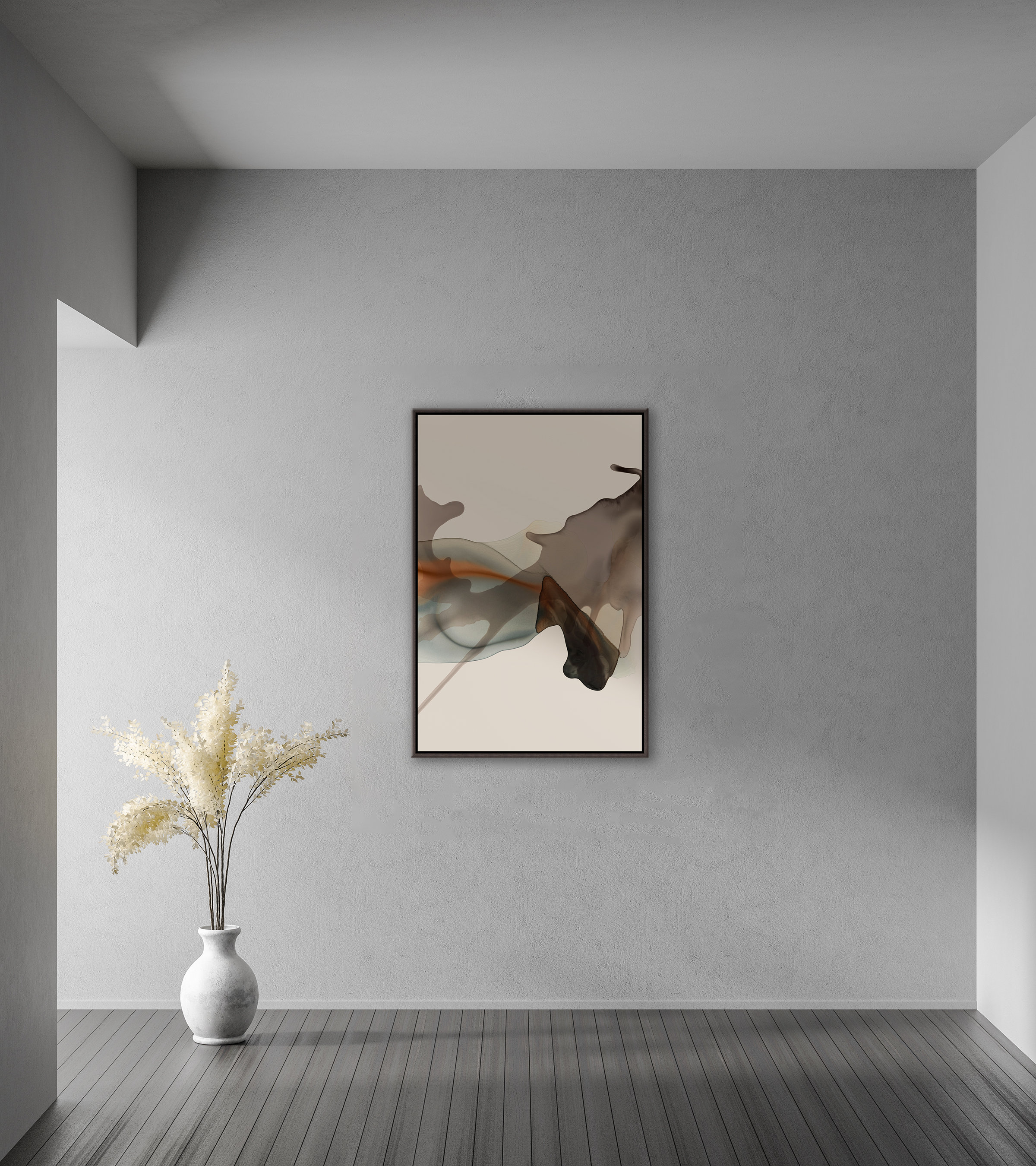 Chelsea Art Studio Icelandic Rivers III by Van Garret - Floater Frame ...