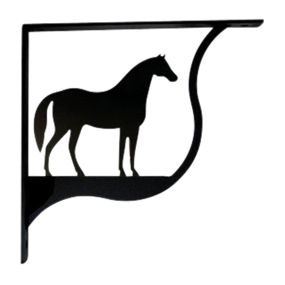 Gracie Oaks Francolin Horse Shelf Bracket | Wayfair
