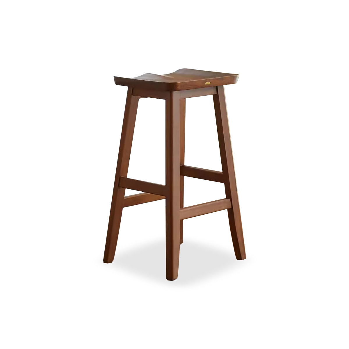 Rite Treasure 28.15" Brown Trapezoidal Solid Wood Bar Stools | Wayfair