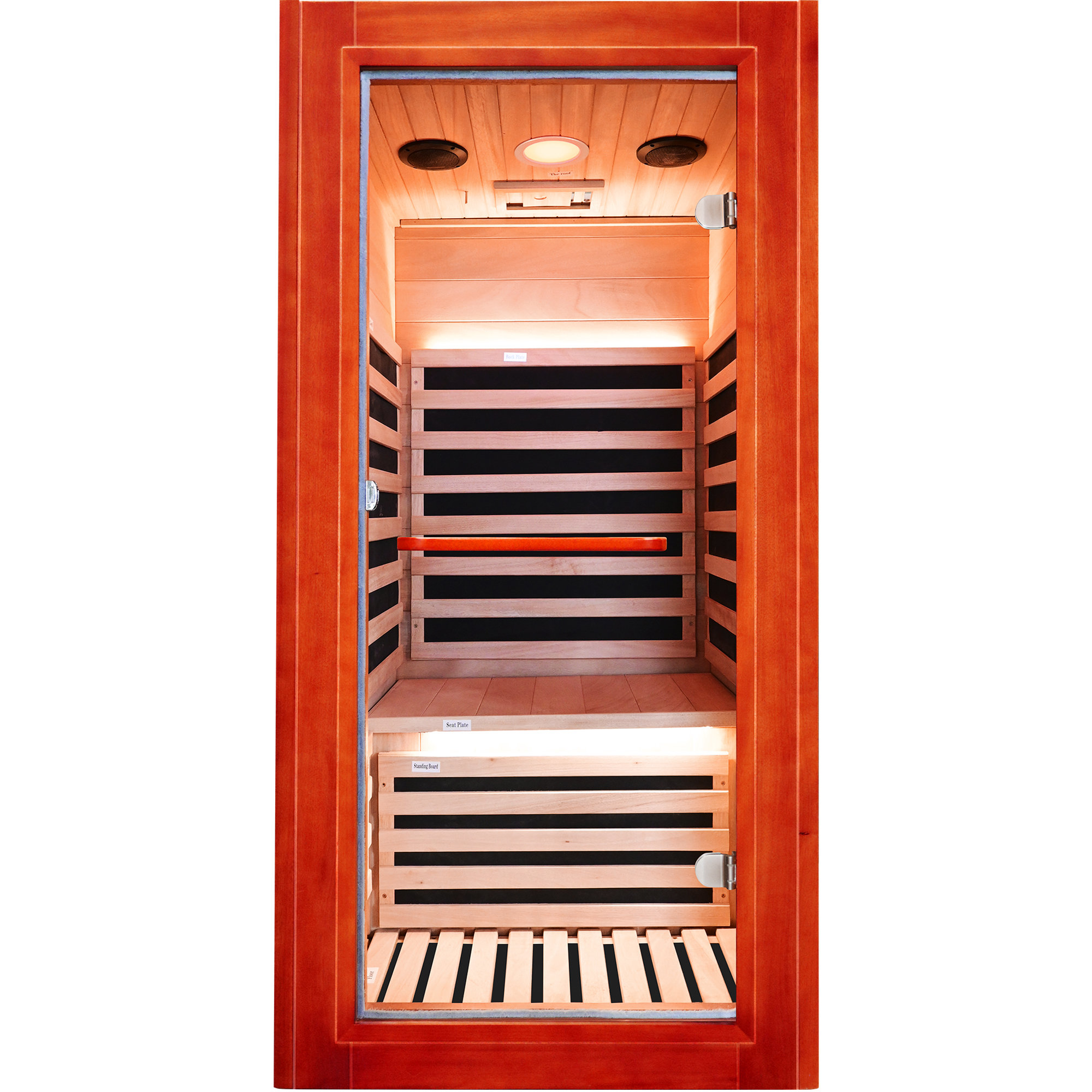 OUTEXER Infrared Sauna Room Indoor Saunas Home Canadian Hemlock 900w ...