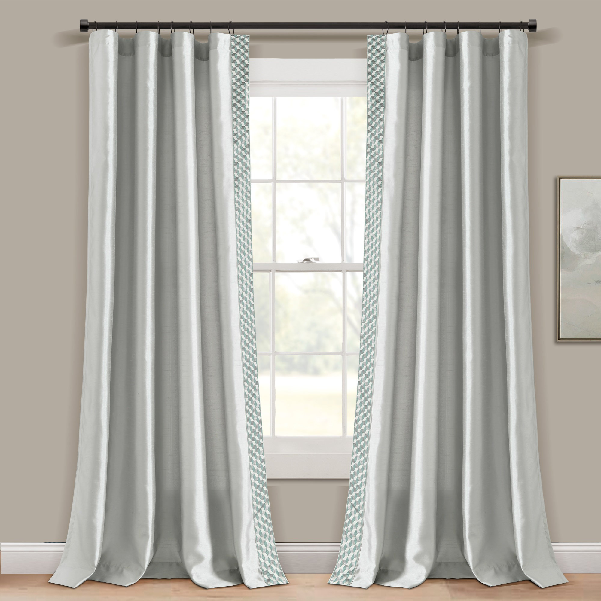 Lush Decor Solid Color Sheer Single Curtain Panel & Reviews | Wayfair