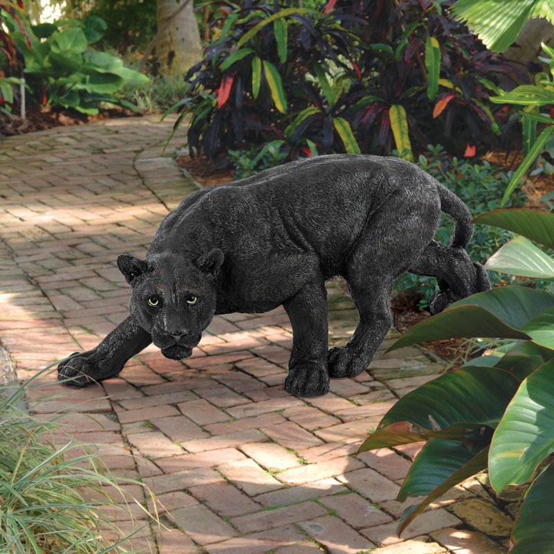 Design Toscano Predator Panther Garden Statue & Reviews | Wayfair.co.uk