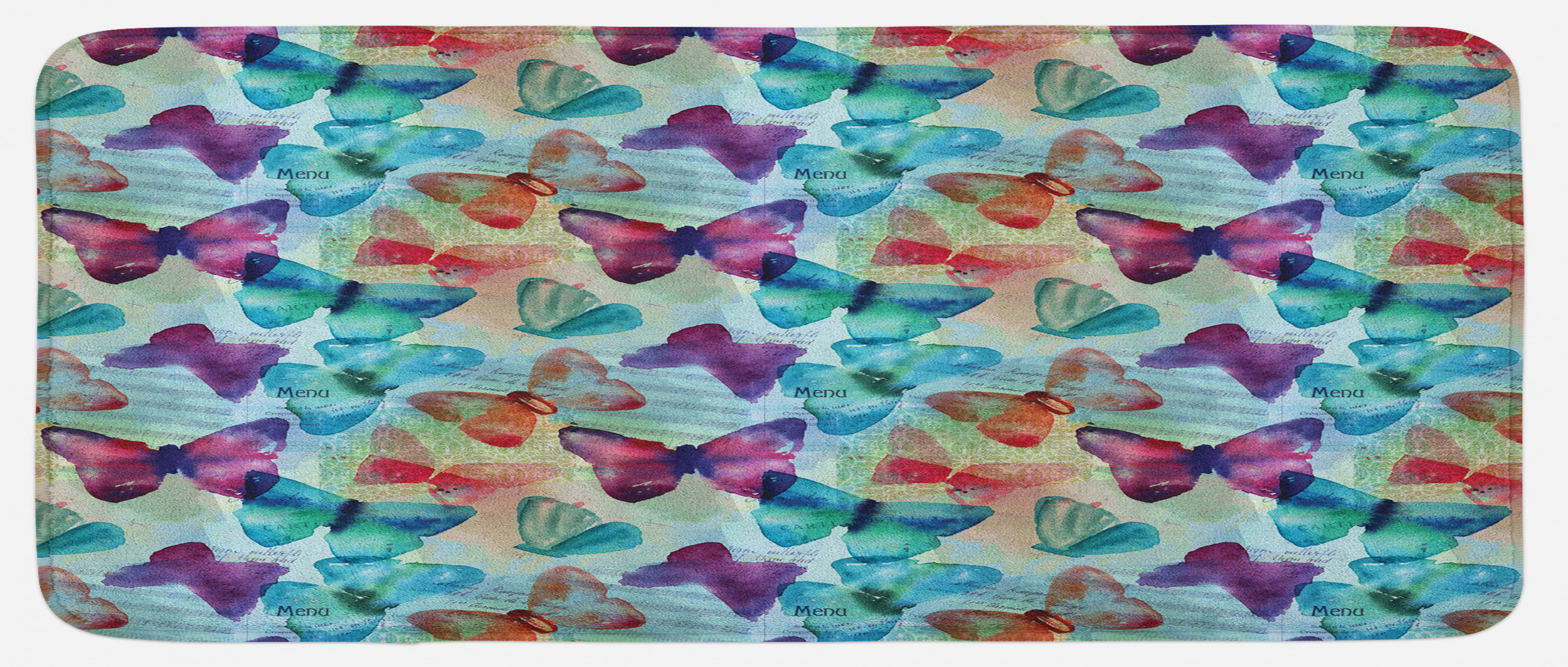 East Urban Home Abstract Kitchen Mat | Wayfair