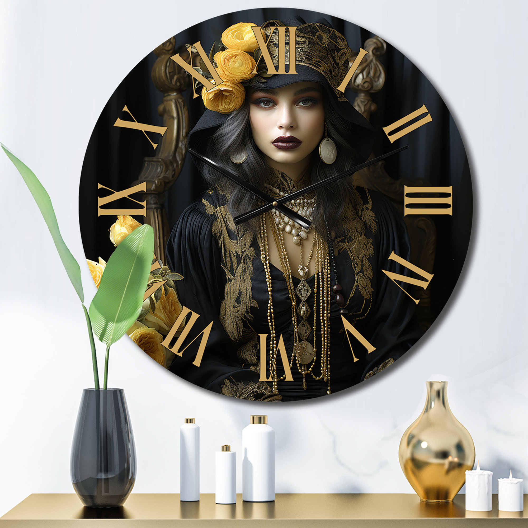 East Urban Home Gorgeous Boho Chic Flower Woman Vintage Glam - Boho ...