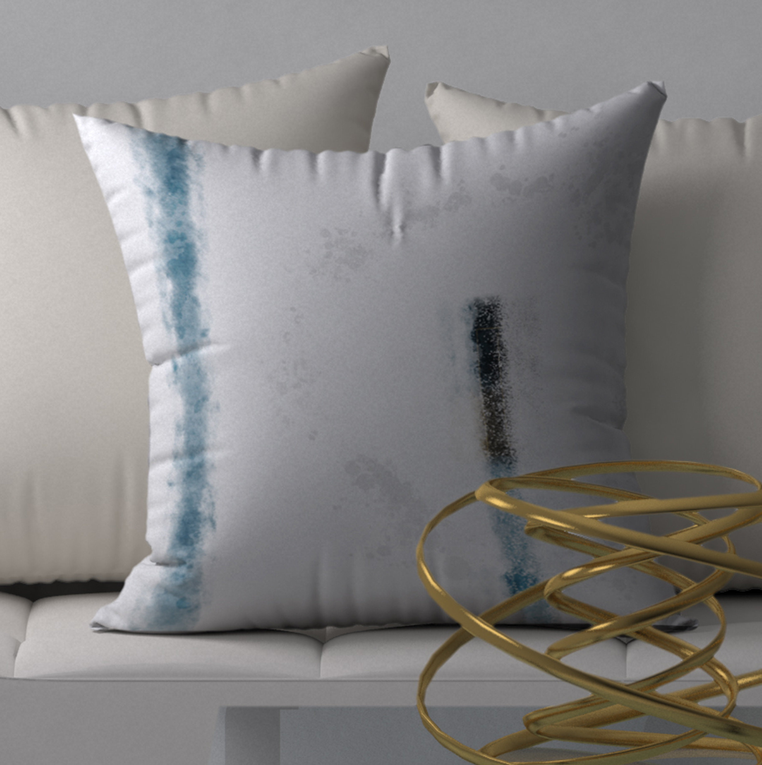 LeRoi Products Falling Singular Modern Contemporary Decorative Throw ...