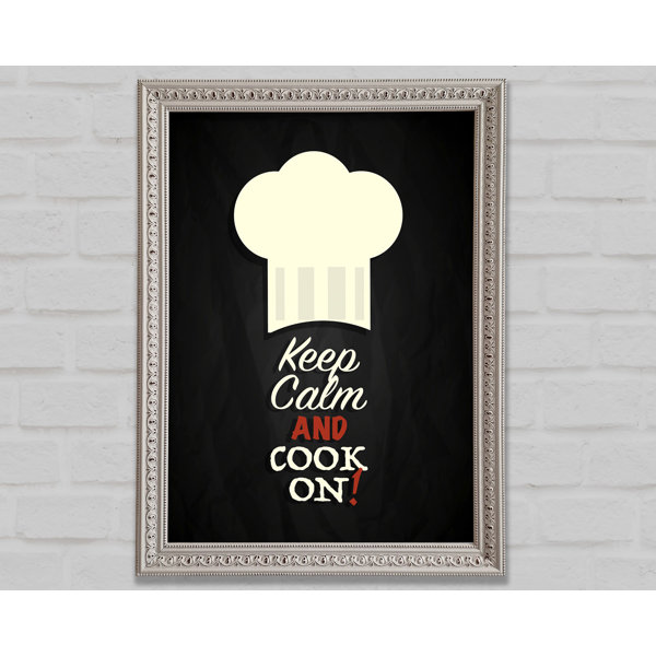 Bright Star Keep Calm And Cook On - Single Picture Frame Art Prints ...