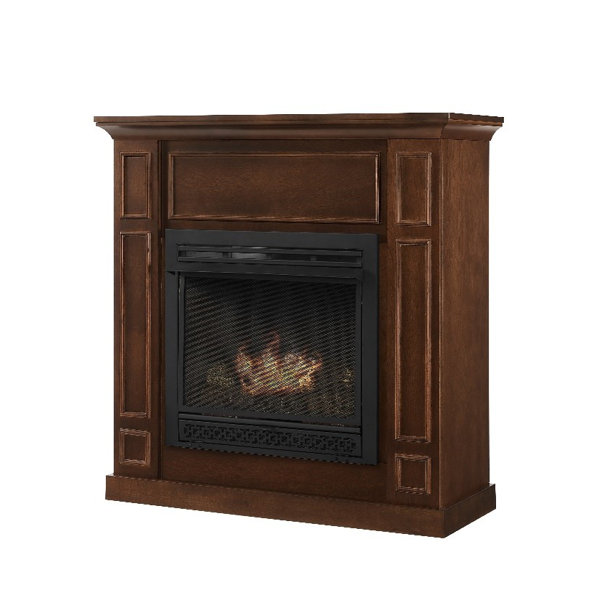 Comfort Glow Dual Fuel Ventless Gas Fireplace with Mantle The Avalon ...