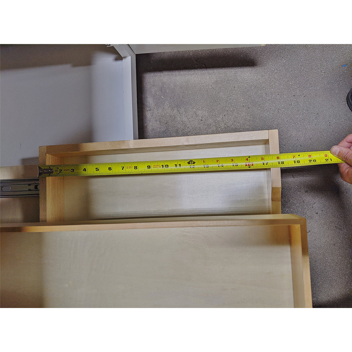 Union Rustic 2 Tier Pull Out Organizer Shelf Sliding Drawer (12'' width ...