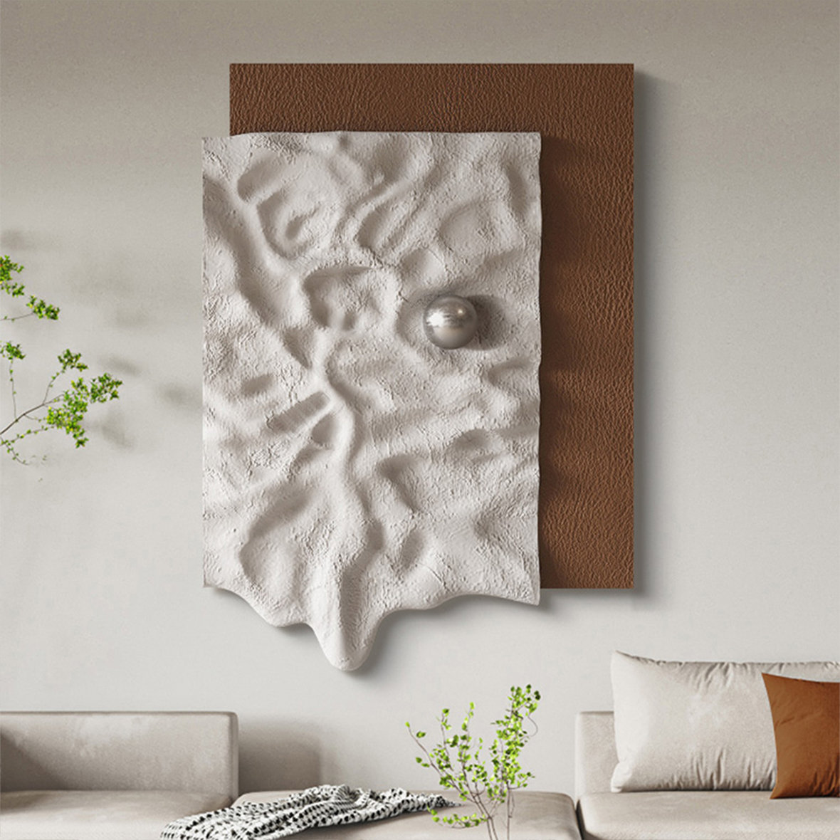 Wrought Studio™ White + brown + Cuboid + Density board + Three ...